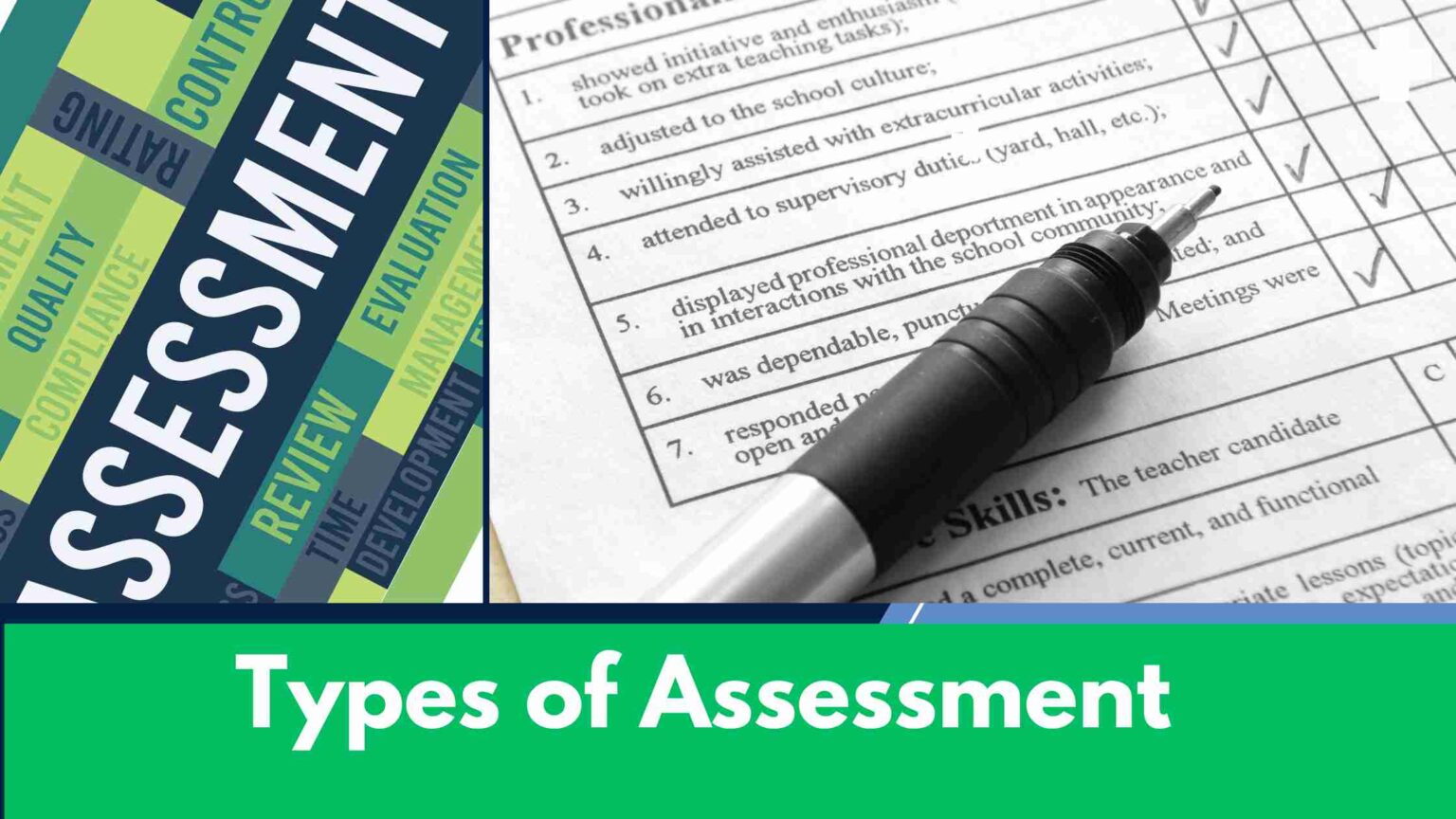 Types Of Assessment - Zone Of Education - Your Gateway To Quality Education